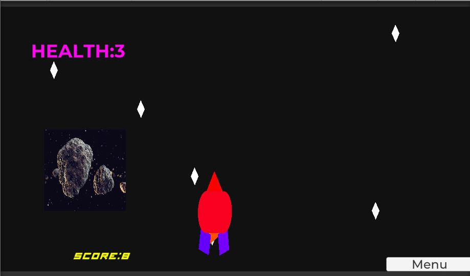 Rocket vs Asteroid - Unity Play