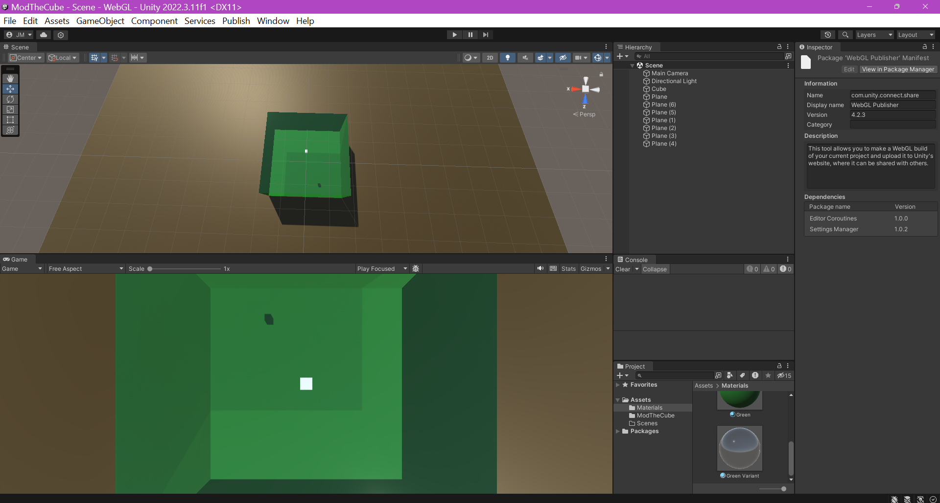 Mod the Cube - Unity Play